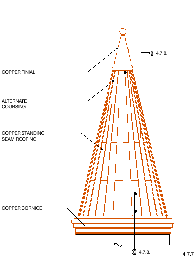 Architecture Design Handbook: Domes, Spires and Vaults - Conical Spire